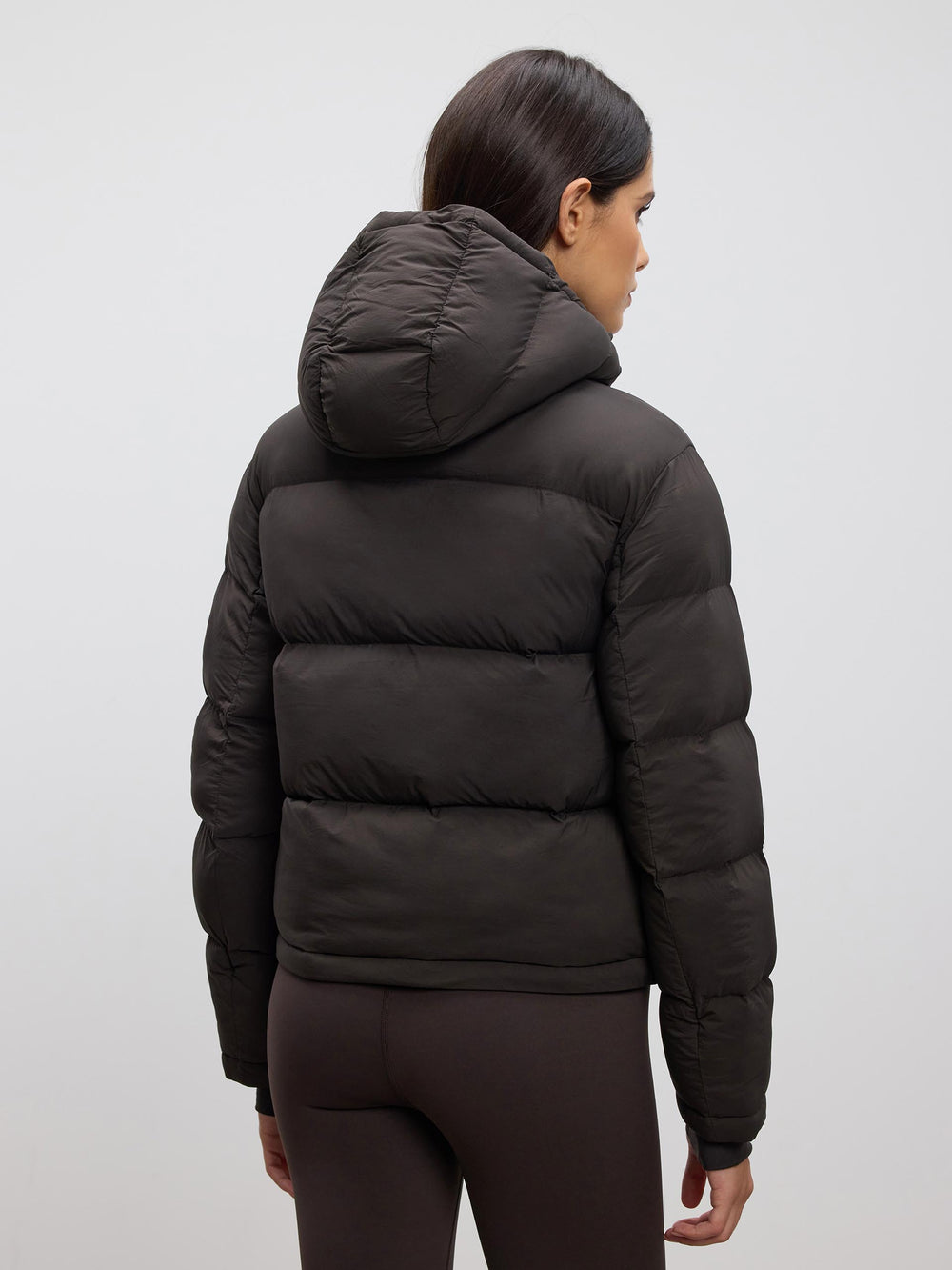 Womens Puffer Jacket in Brown | ARNE UK