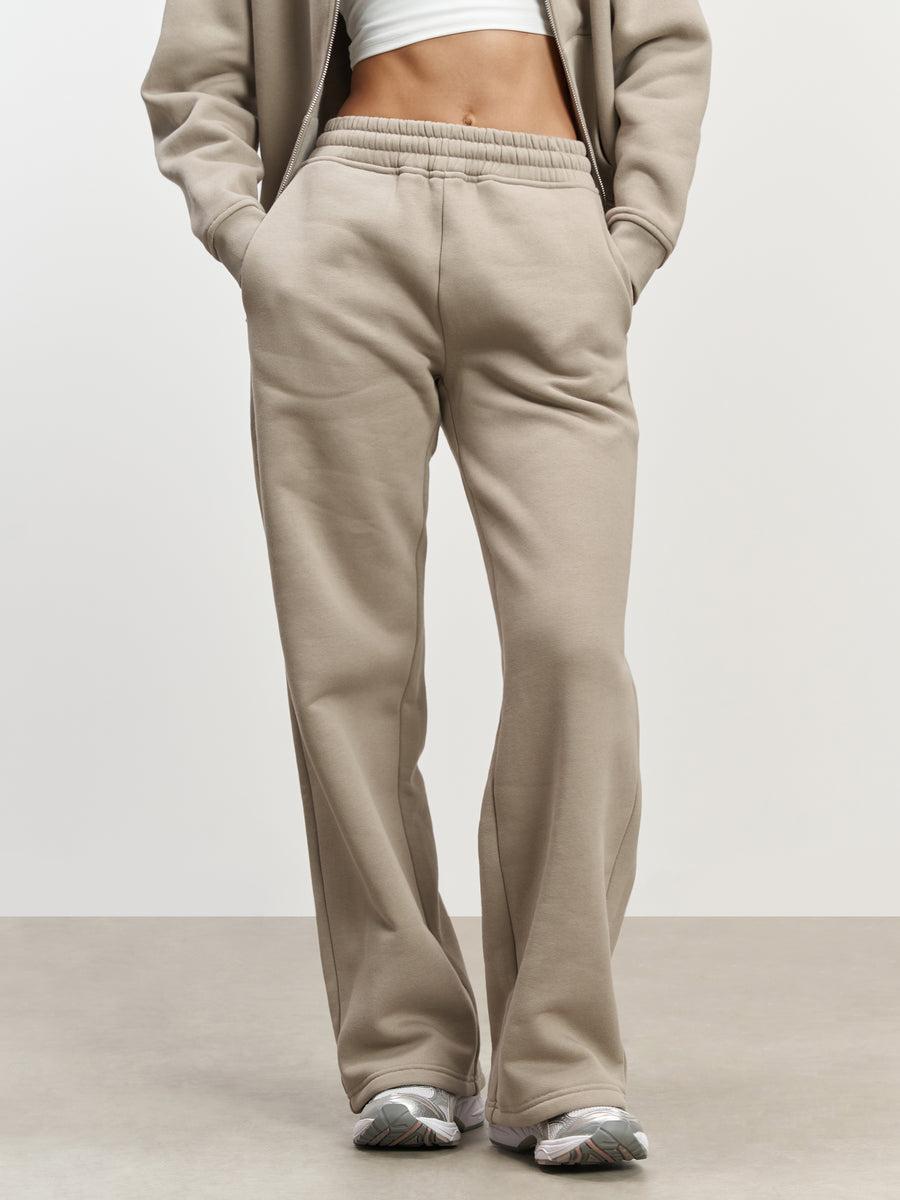 Womens Relaxed Straight Leg Jogger in Stone | ARNE UK